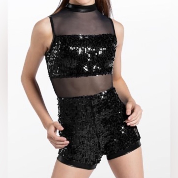 balera | Costumes | Girls Balera Sequins Mesh Bikertard Size Medium ...